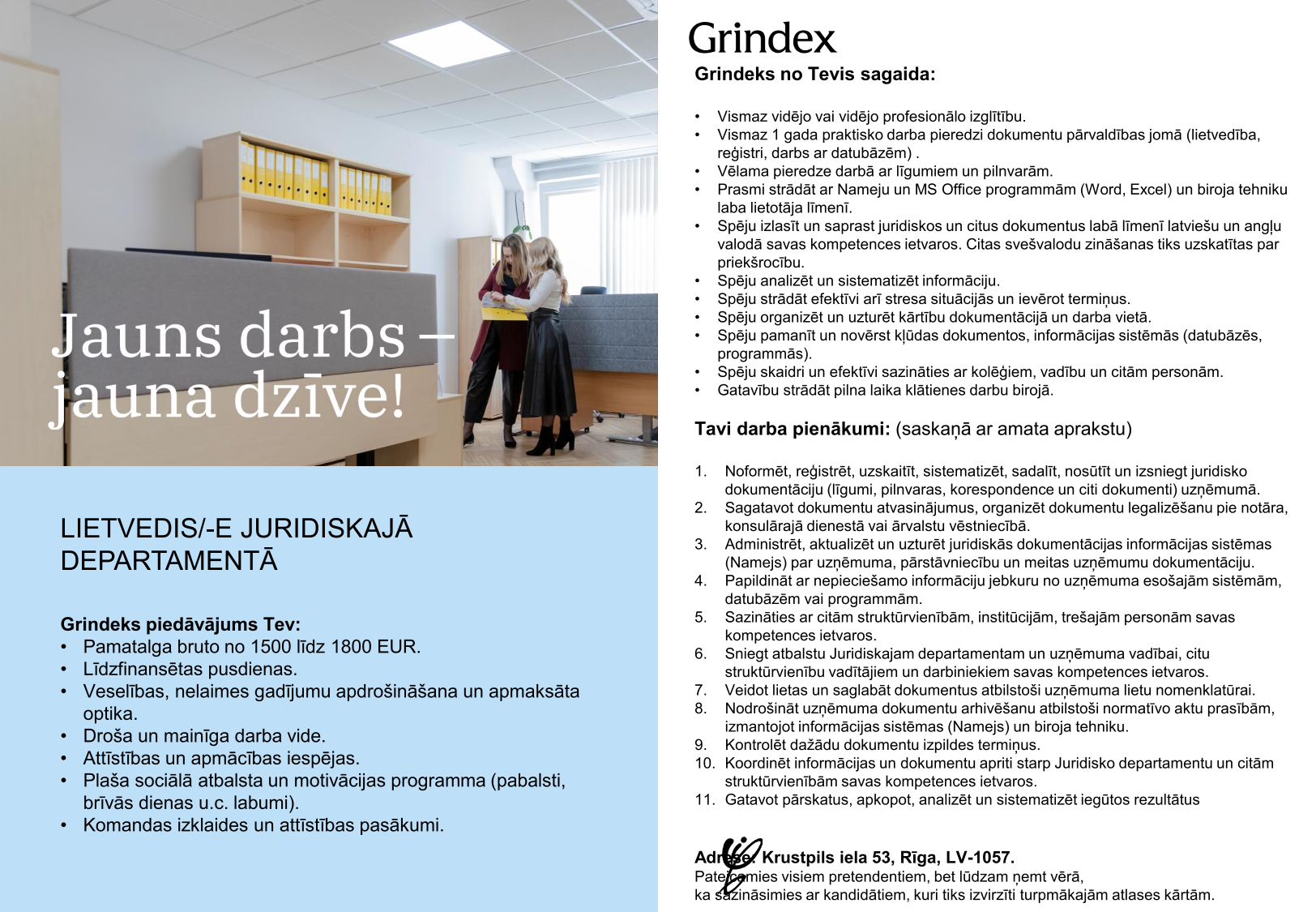 Vakance - Lietvedis/-e, Grindeks AS | CV-Online