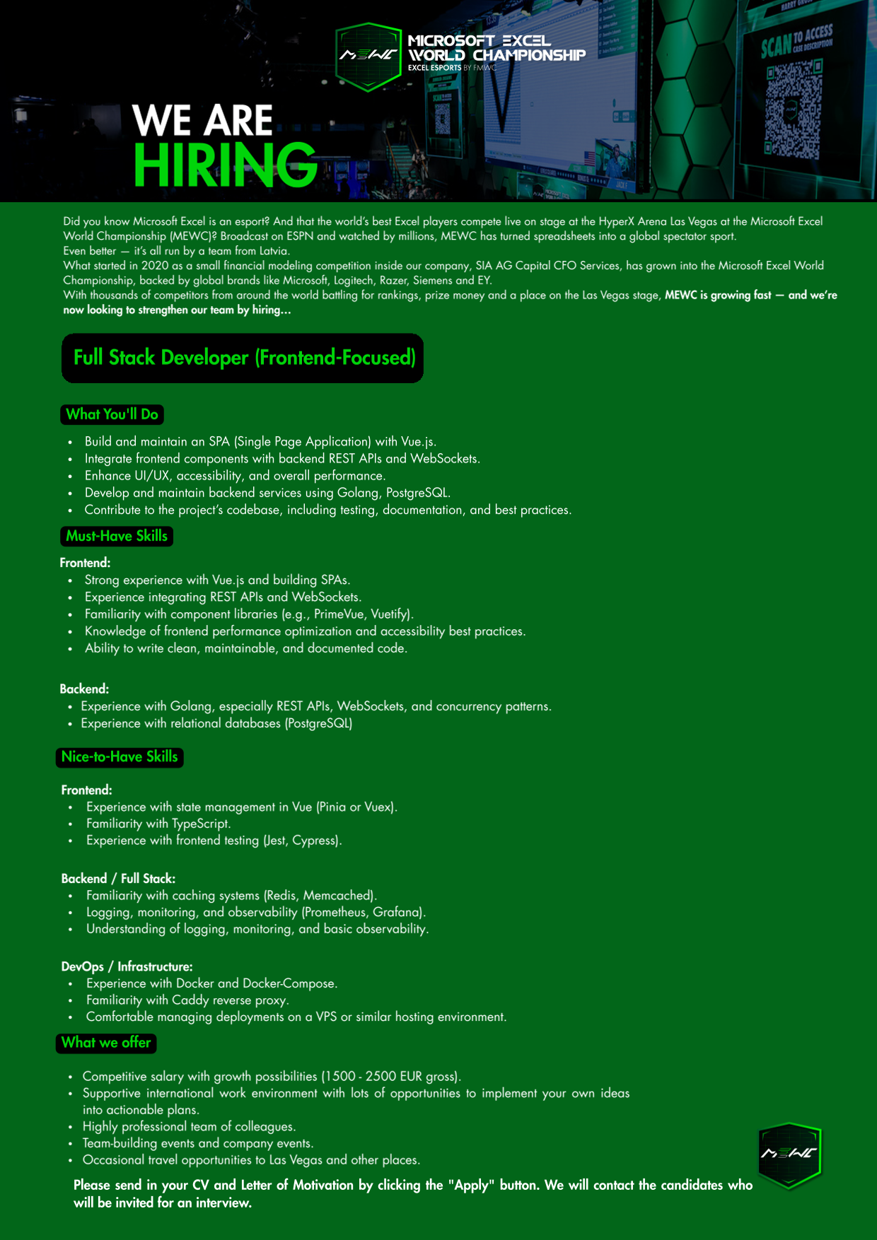 Vakance - Full Stack Developer (Frontend-Focused), AG Capital CFO ...